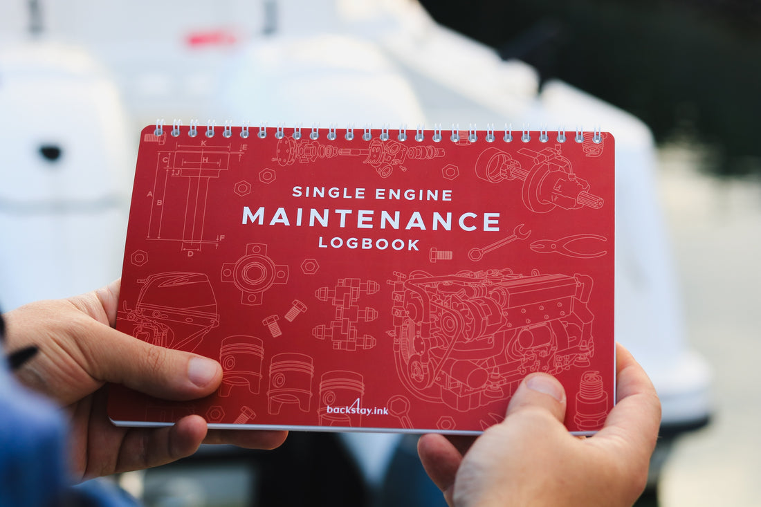 Single Engine Marine Logbook | Waterproof Boat Maintenance Log